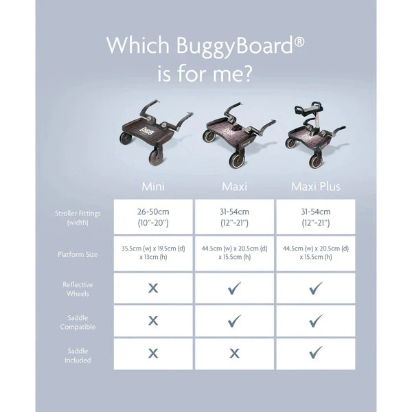 Lascal Buggyboard Maxi Plus Saddle - Black & Grey– Baby Moon Baby Shop